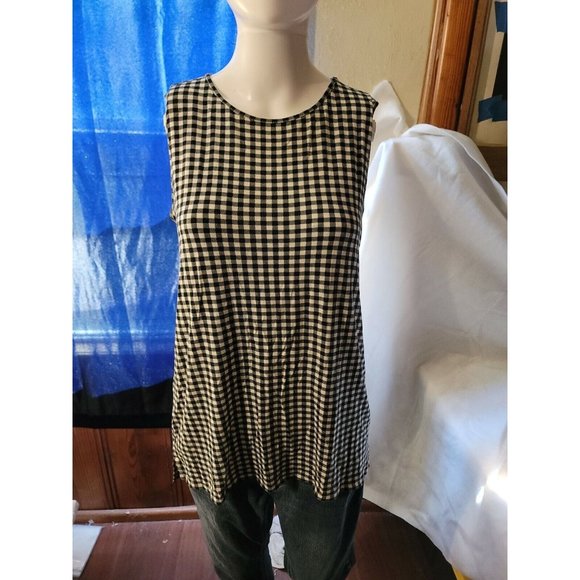 J. Jill | Tops | J Jill Wearever Collection Black White Checkered ...